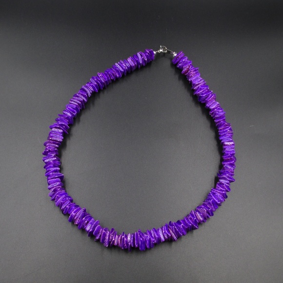 Jewelry | Vintage 18 Inch Purple Shell Necklace | Poshmark